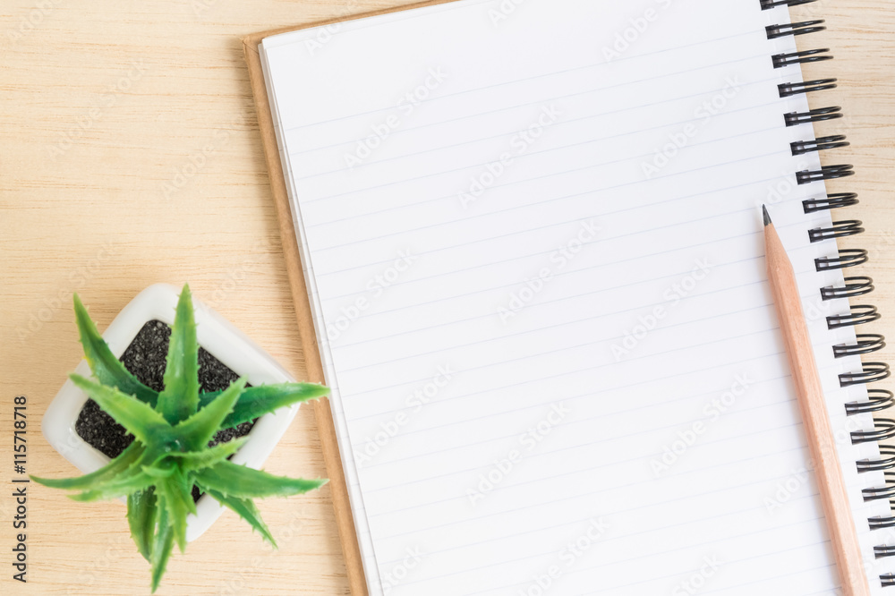 Spiral Notebook On Desk