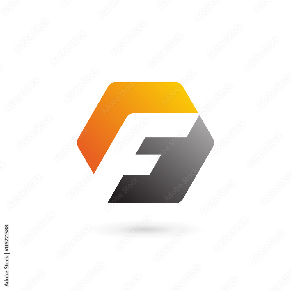Letter F logo icon design template elements Stock Vector | Adobe Stock
