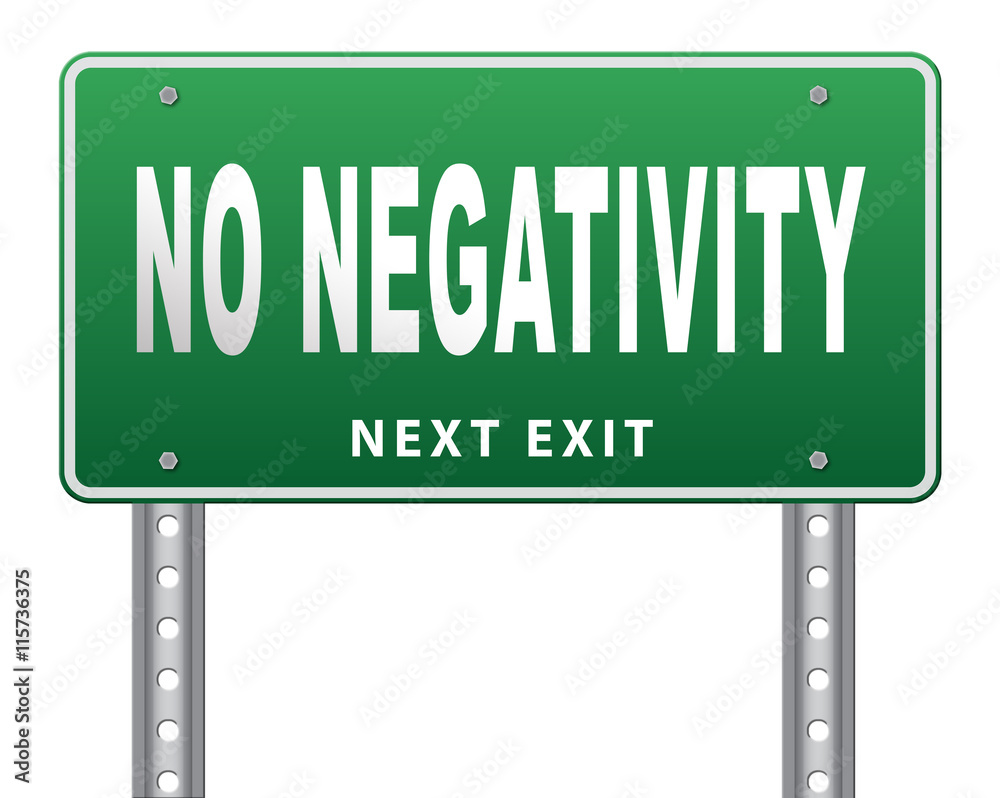 no negativity Stock Illustration | Adobe Stock