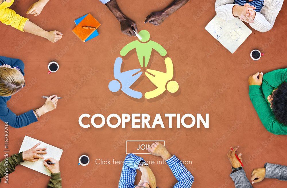 Cooperation Alliance Collaboration Connection Concept Stock Photo ...