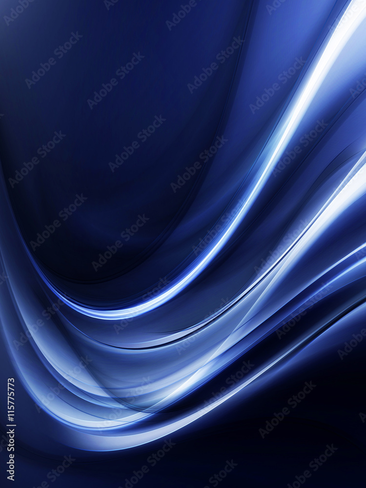 Abstract Light Blue Wave Design Background Stock Illustration | Adobe Stock