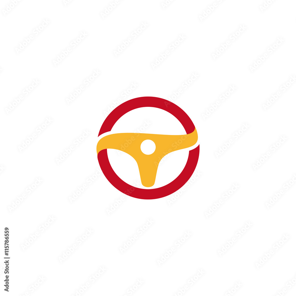 Wheel logo. Vector orange logo. Car logo. Taxi logo. Speedometer icon ...