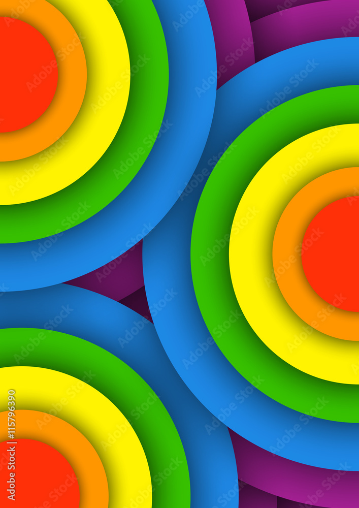 Modern colorful background. Vector illustration in LGBT flag colors ...