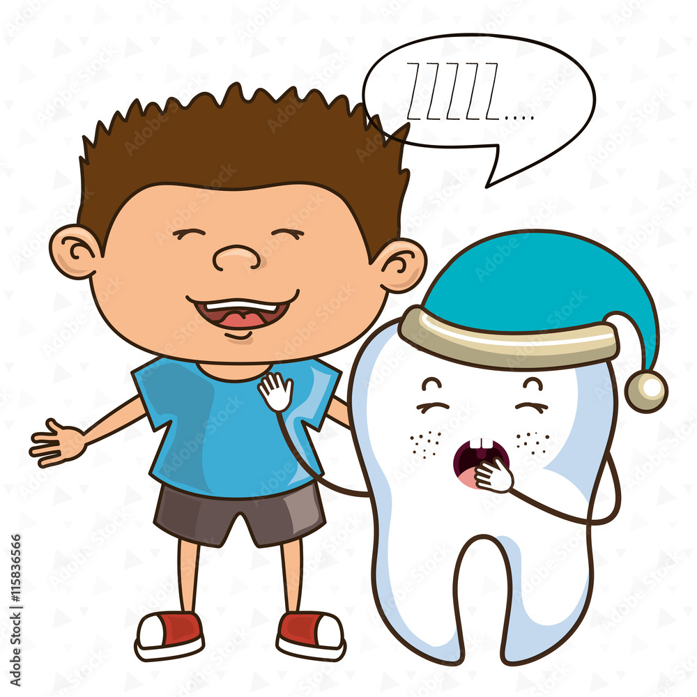 child with tooth isolated icon design, vector illustration graphic ...