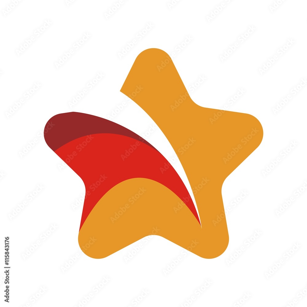 Star logo icon vector vector de Stock | Adobe Stock