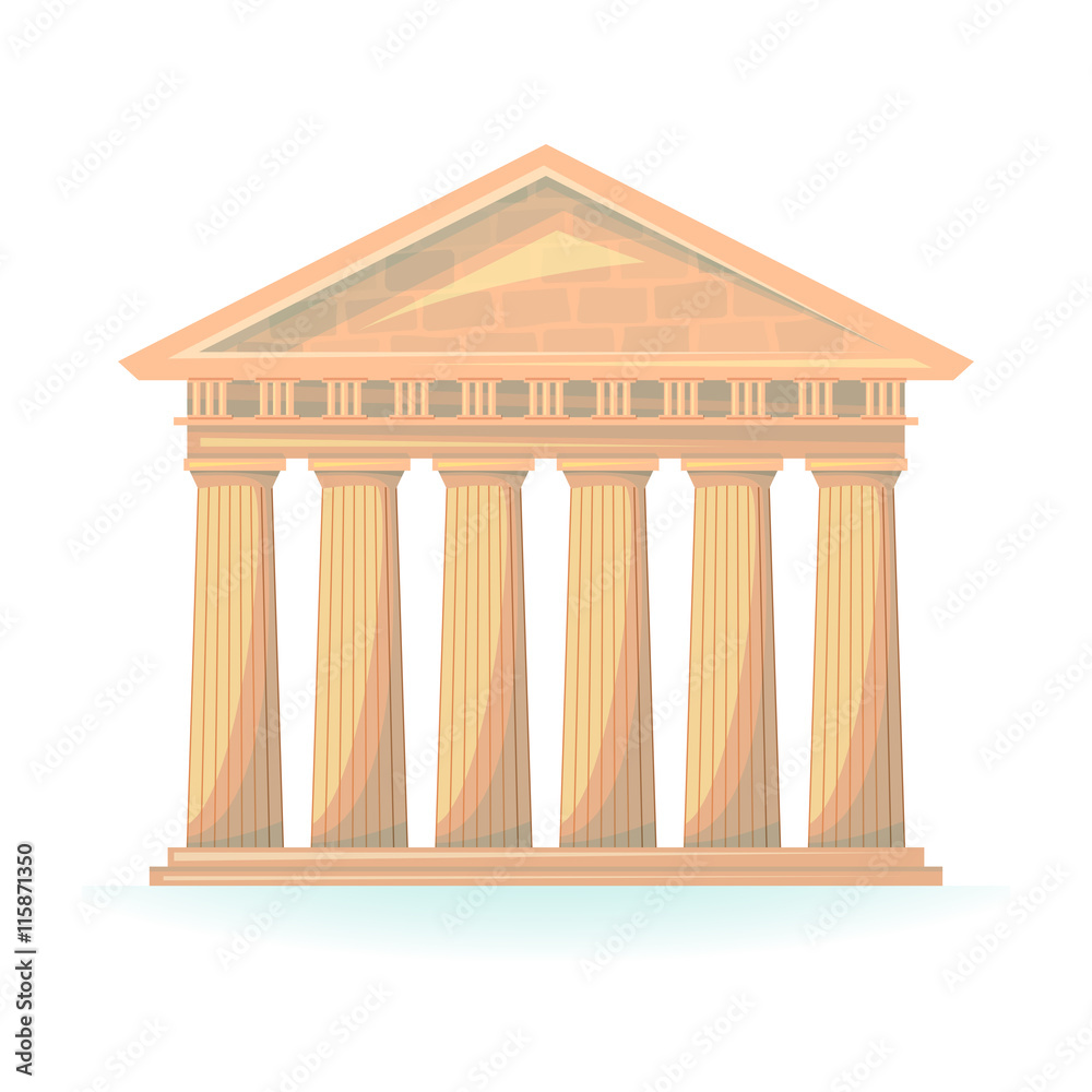 Ancient Temple vector illustration Stock Vector | Adobe Stock