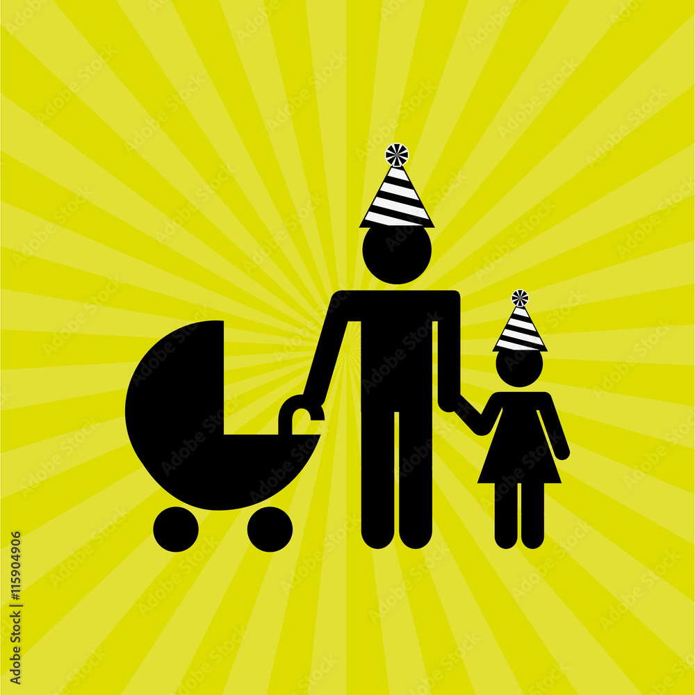 family celebration design Stock Vector | Adobe Stock