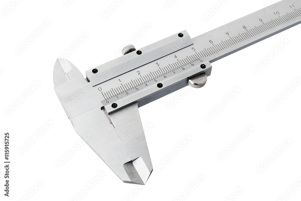 Vernier Caliper isolated on white background Stock Photo | Adobe Stock