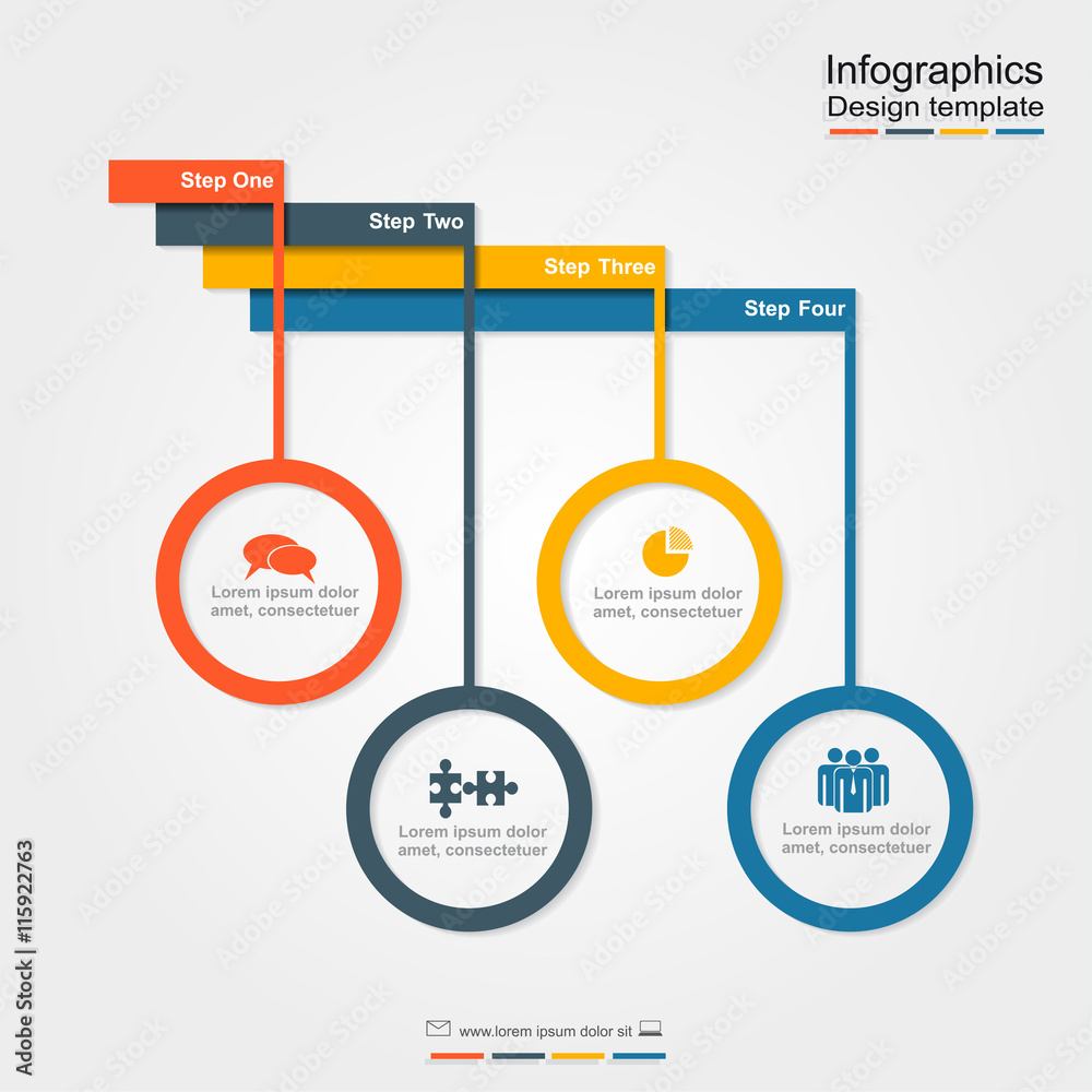 Infographic design template. Vector illustration. Stock Vector | Adobe ...