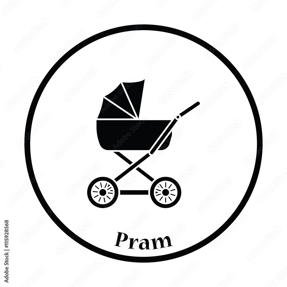 Pram icon Stock Vector | Adobe Stock