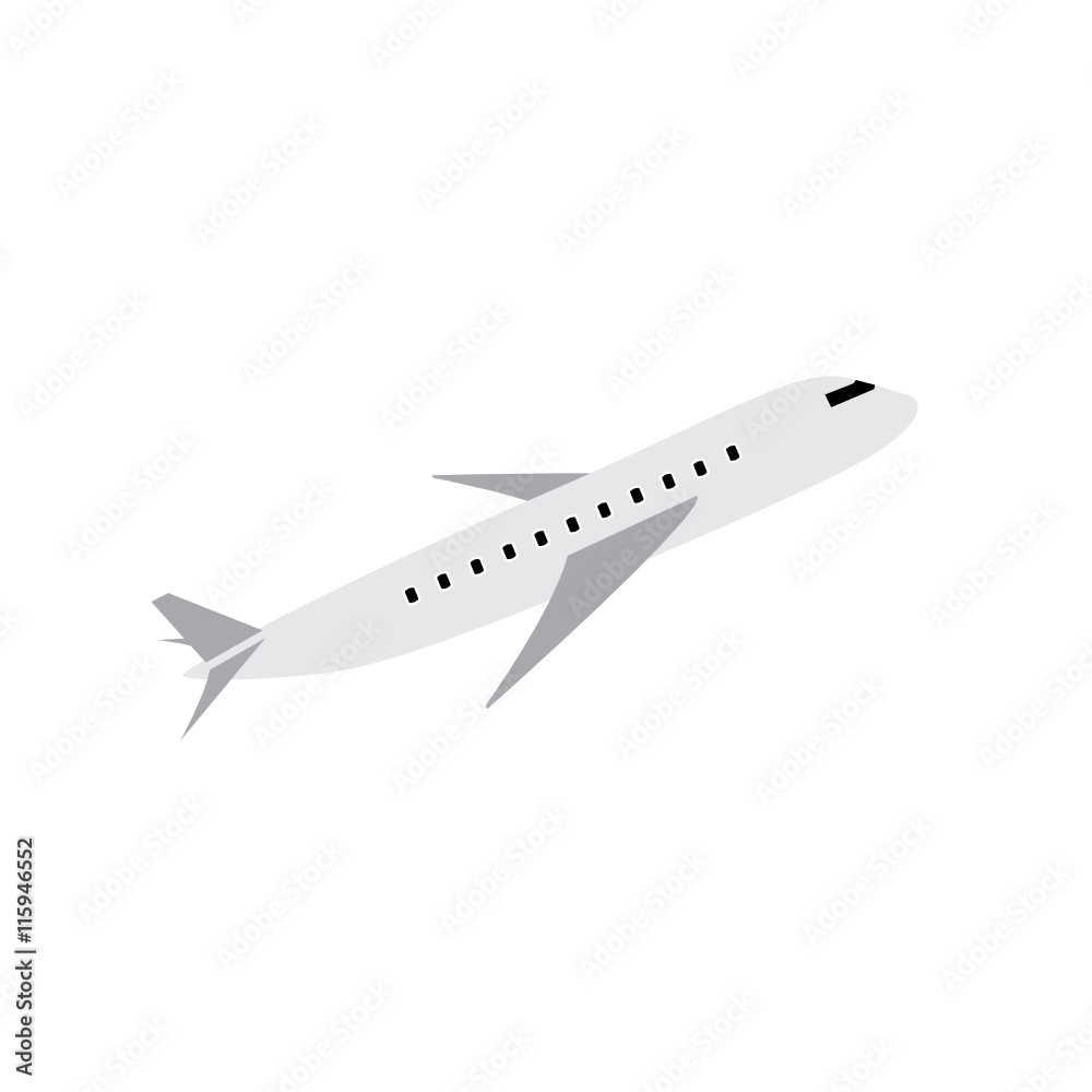 aereo in volo Stock Vector | Adobe Stock