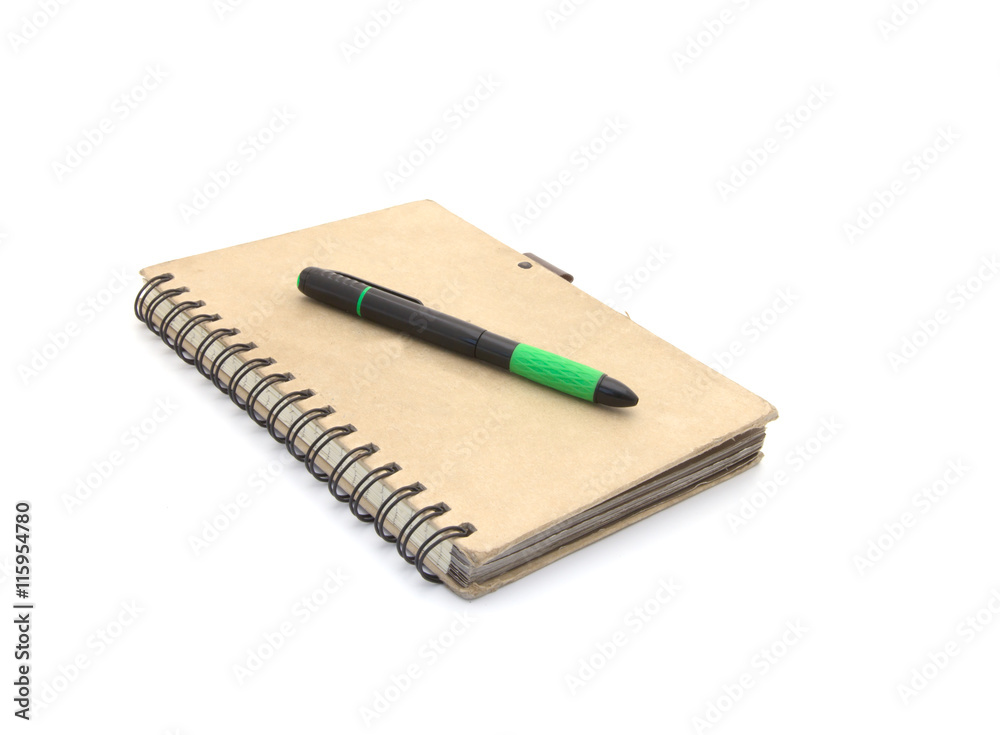Notebook and pen Stock Photo | Adobe Stock