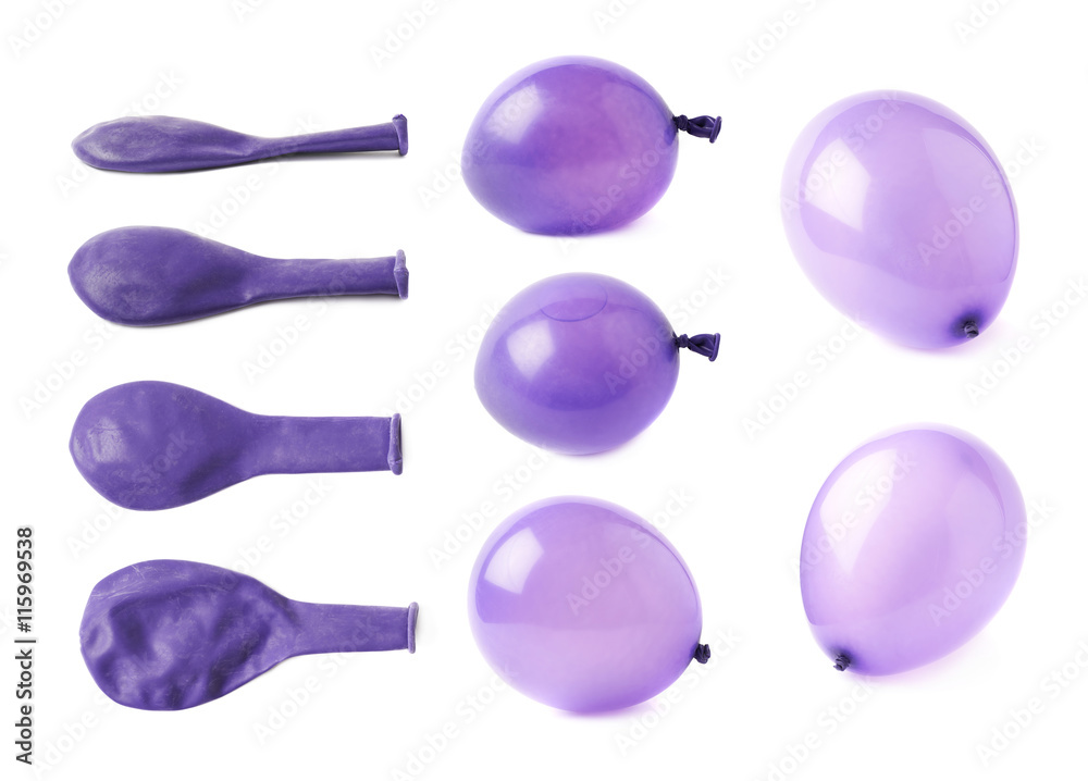 Inflated and deflated air balloons Stock Photo | Adobe Stock