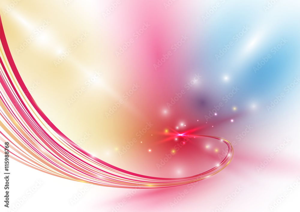 Red Lines curve Abstract technology Background Stock Vector | Adobe Stock