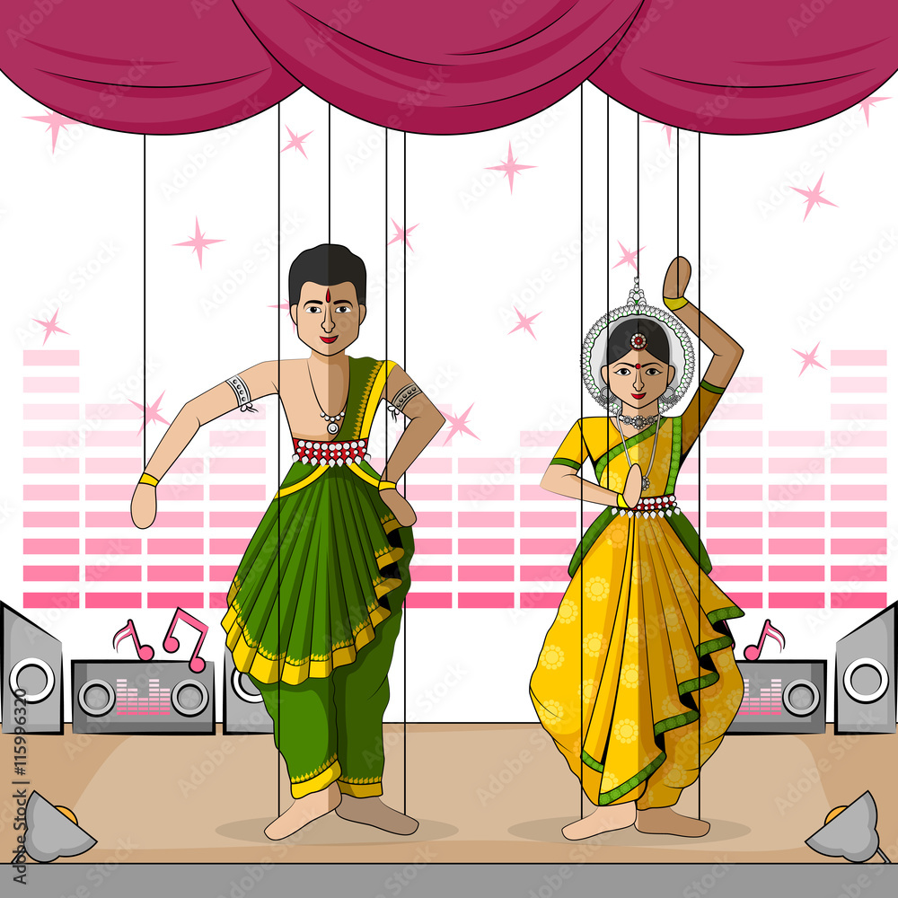 Rajasthani Puppet in Indian art style Stock Vector | Adobe Stock
