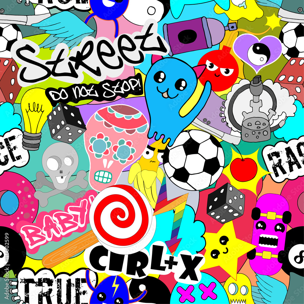 Vetor do Stock: Colorful stickers | Adobe Stock