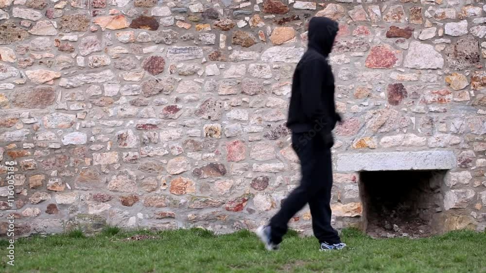 back flips off a wall Stock Video | Adobe Stock