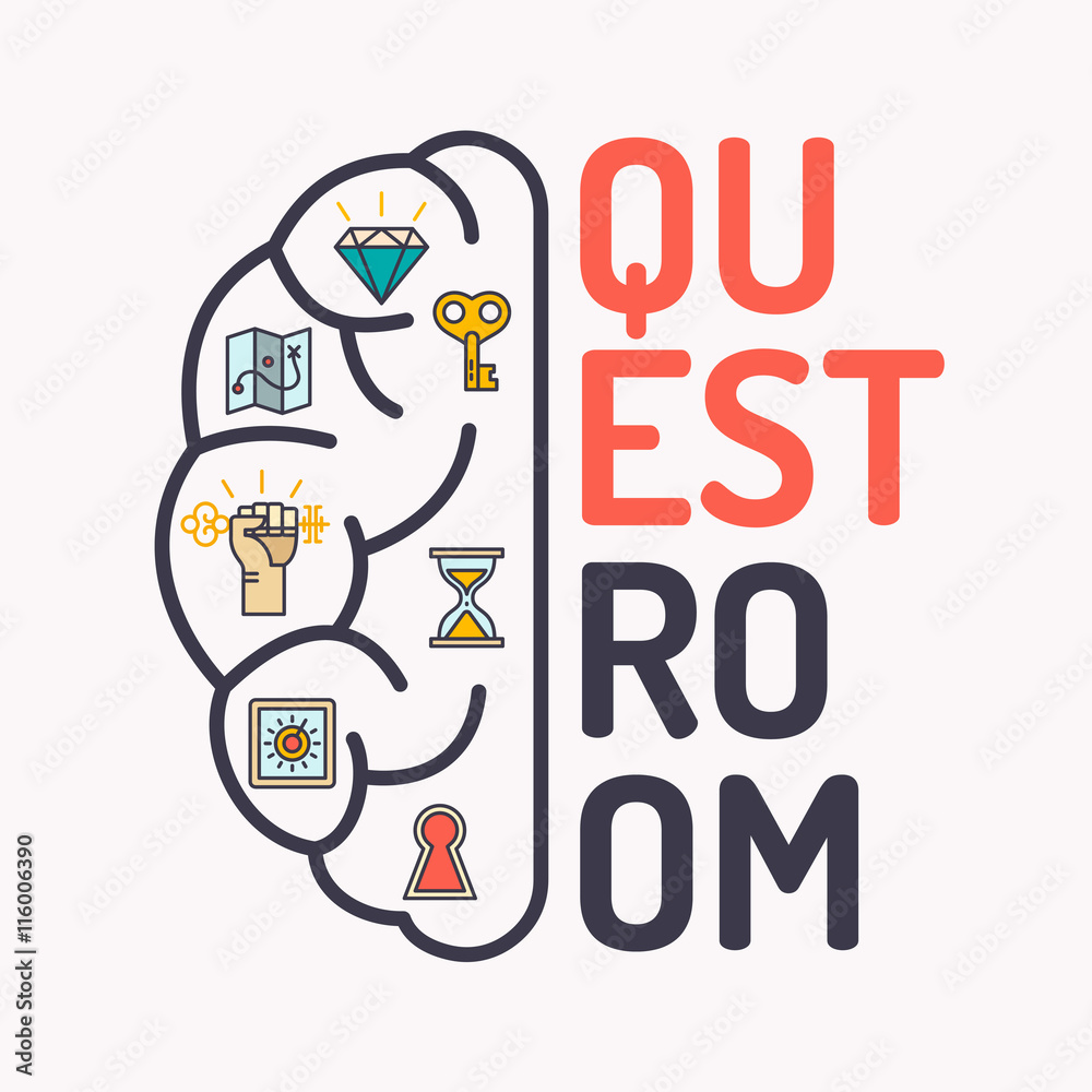 Quest game poster. Stock Vector | Adobe Stock