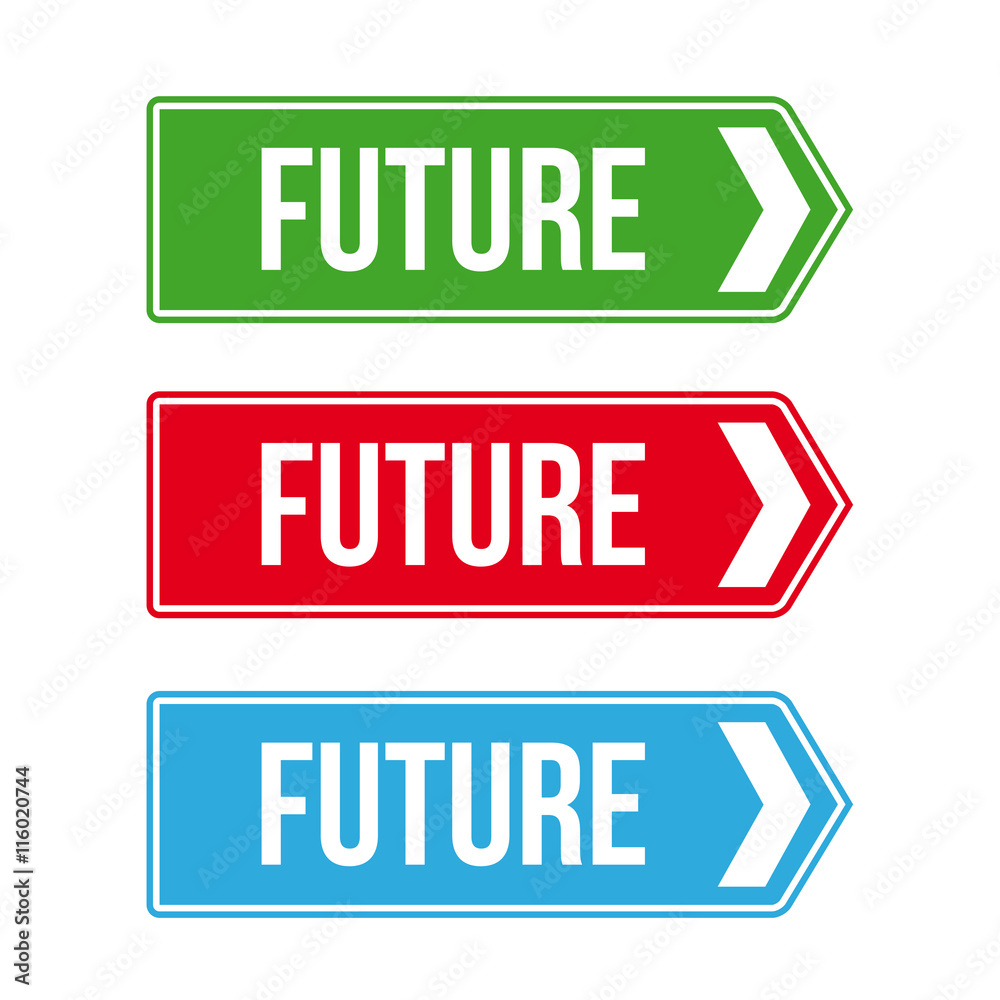 Future Road sign vector set Stock Vector | Adobe Stock