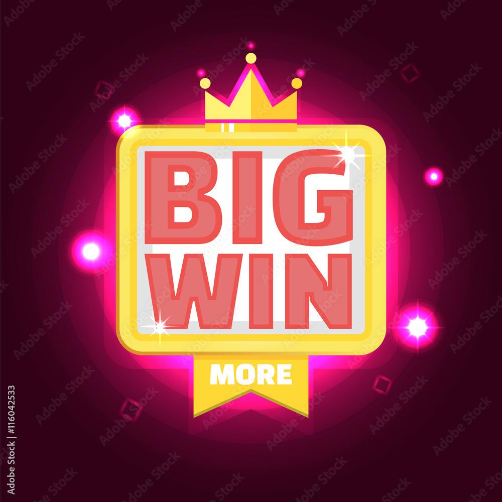 Big win banner Stock Vector | Adobe Stock