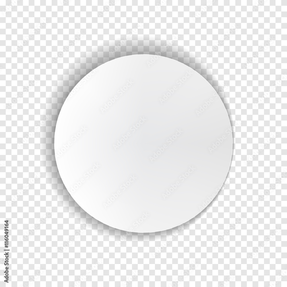 Transparent realistic paper shadow blank Stock Vector | Adobe Stock