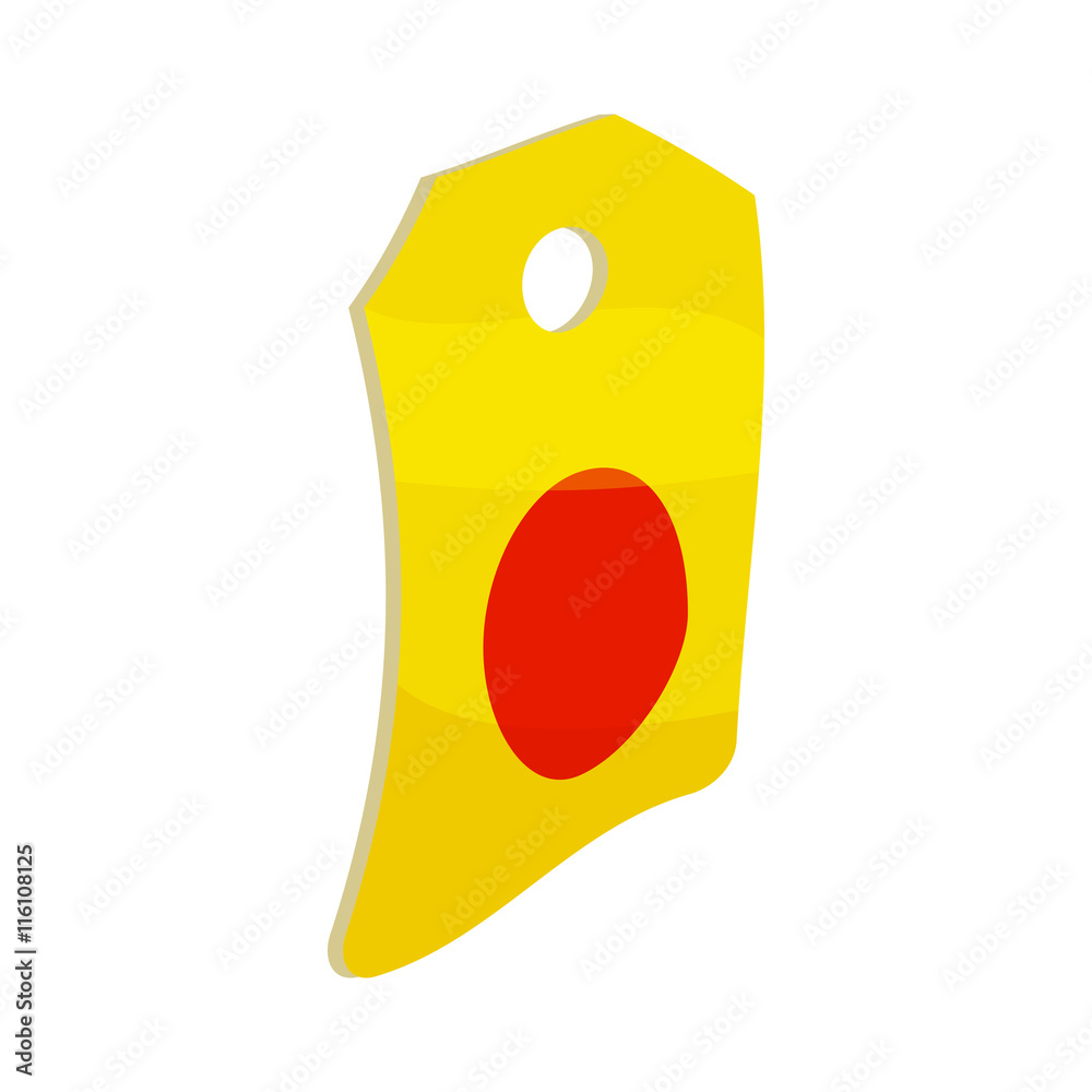 Label paper icon in cartoon style isolated on white background ...