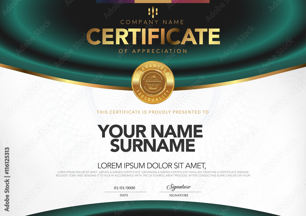 Vetor de Certificate vector luxury template,Certificate,Certificate ...