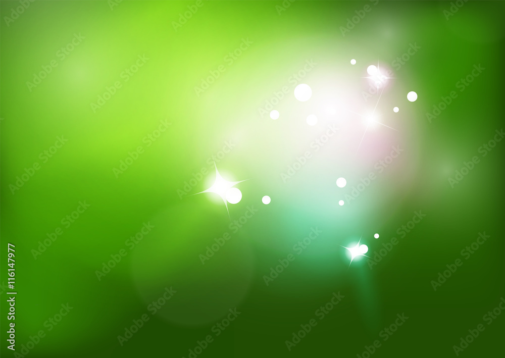 Vector green shiny background Stock Vector | Adobe Stock