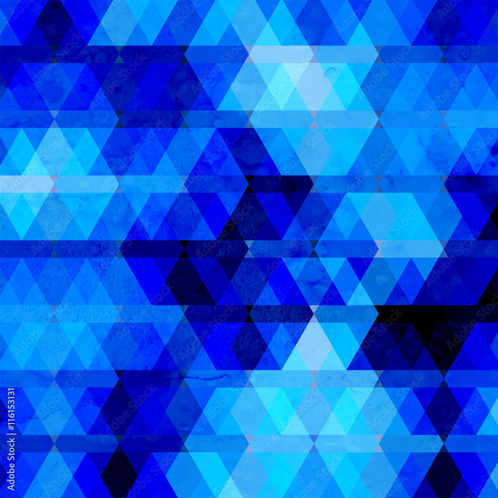 Abstract blue geometric background template Stock Vector | Adobe Stock