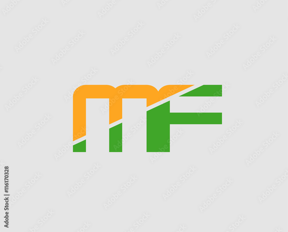 MF company group linked letter logo Stock Vector | Adobe Stock