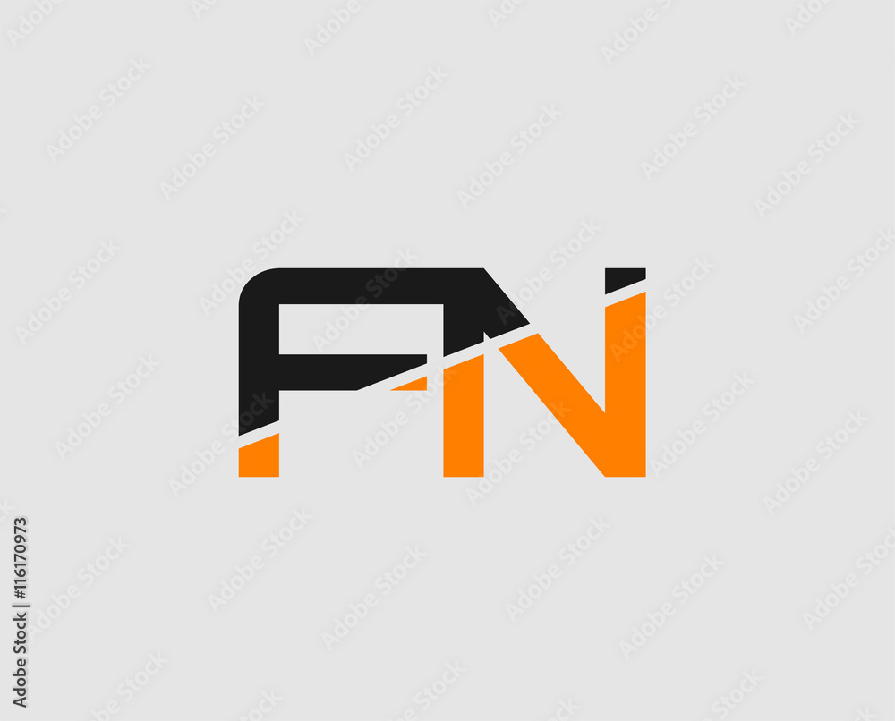 Letter F and N logo vector Stock Vector | Adobe Stock
