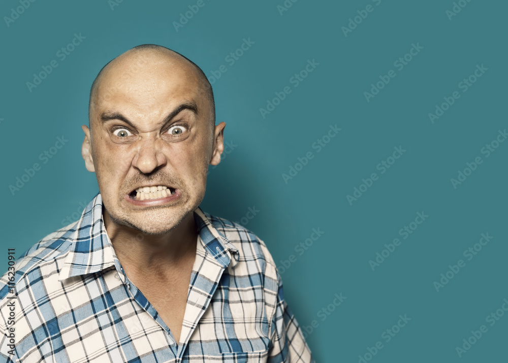 angry man portrait Stock Photo | Adobe Stock