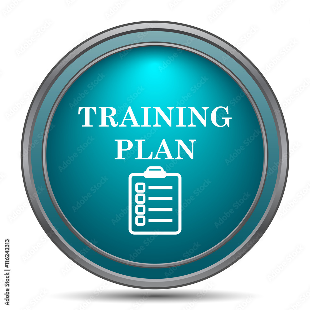 Training plan icon Stock Illustration | Adobe Stock