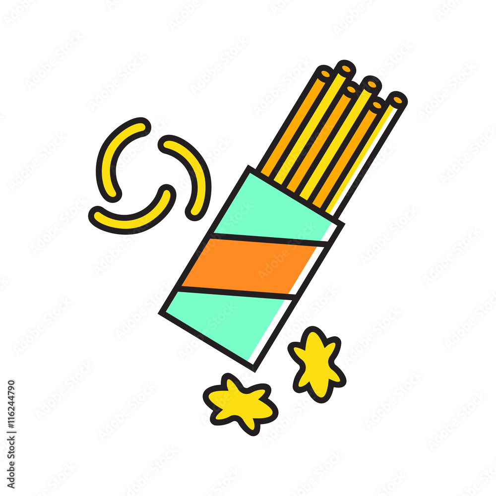 Pasta Line Icon vector de Stock | Adobe Stock