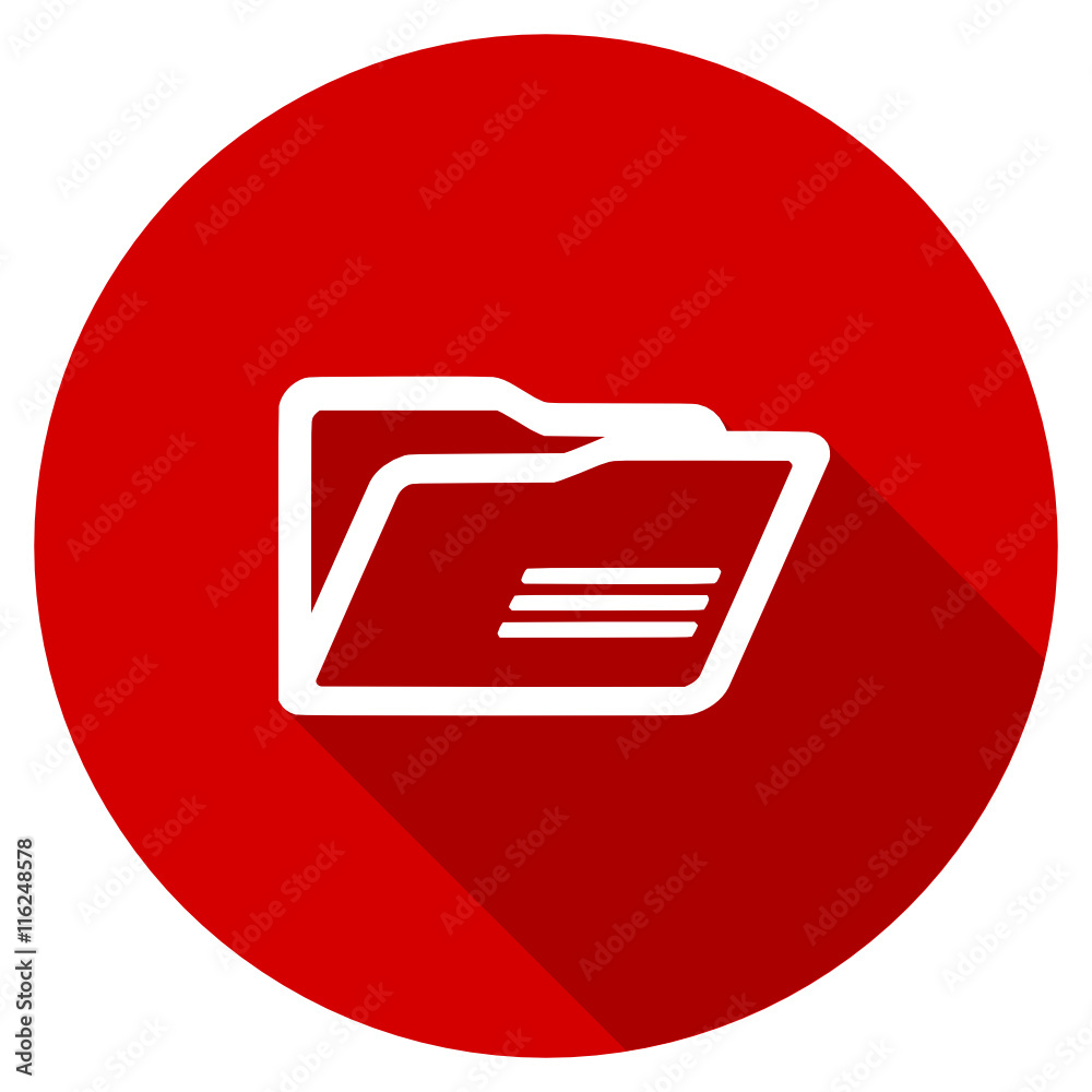 Red File Folder Icon