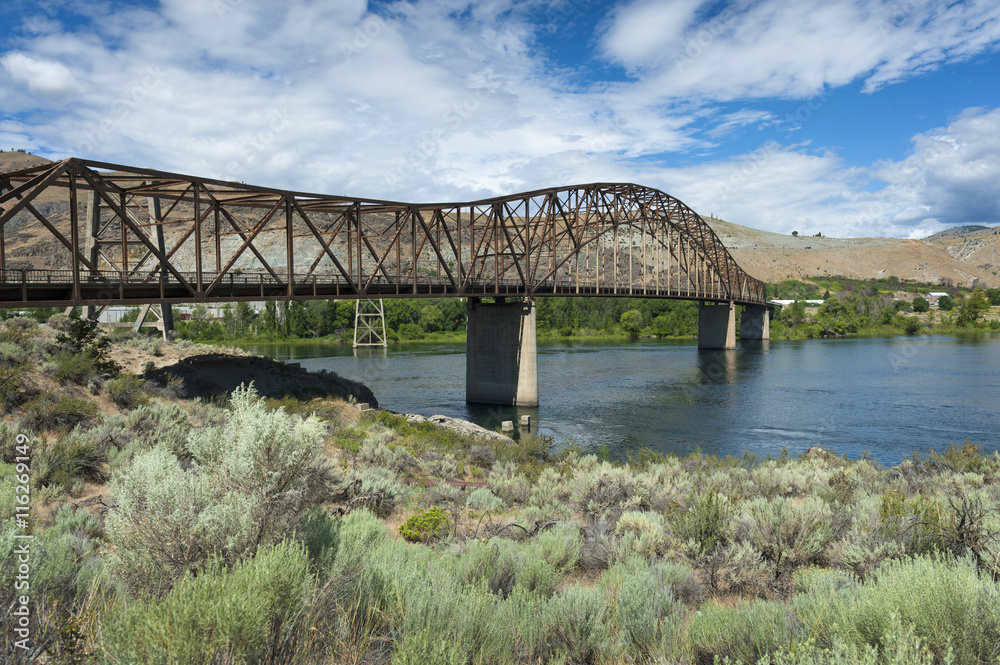Beebe Bridge on the Columbia River. Located three miles east of Lake ...