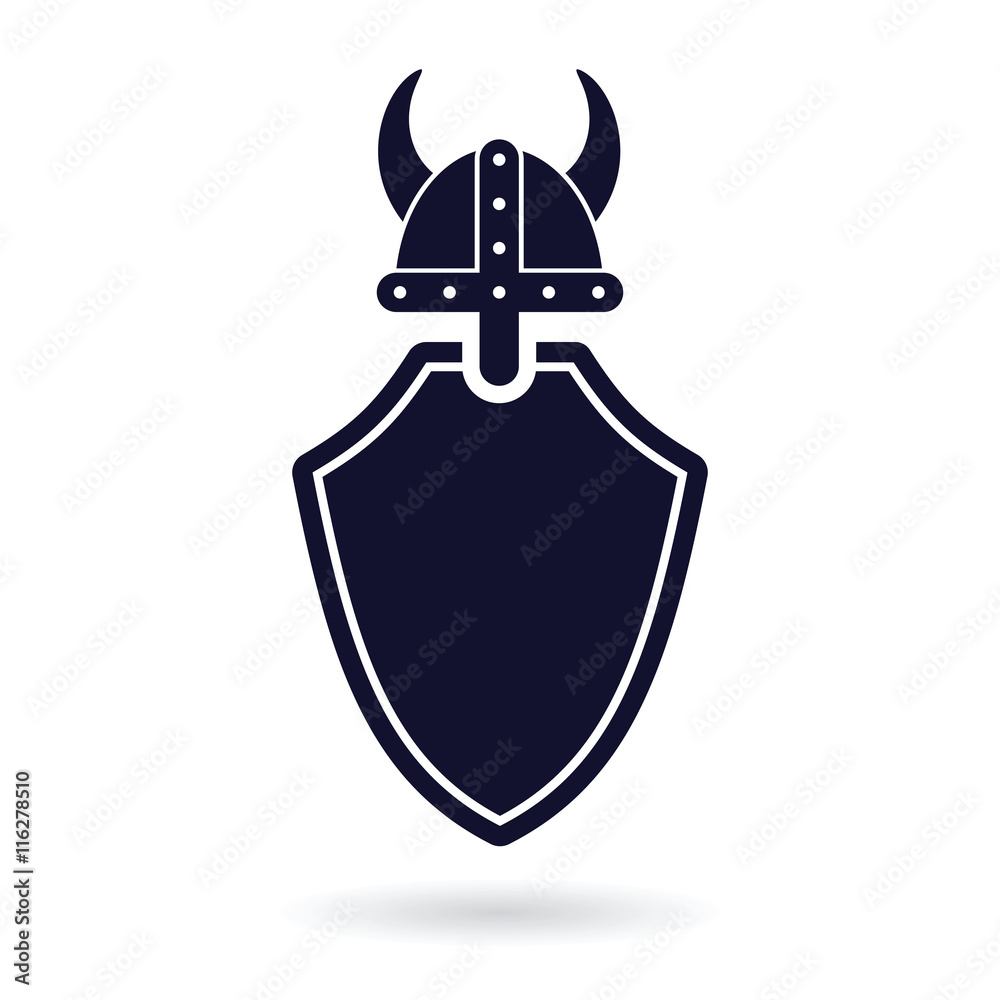 viking shield logo Stock Vector | Adobe Stock