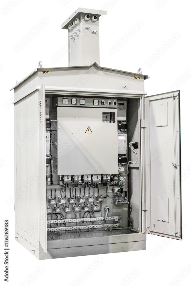 High voltage power transformer box Stock Photo | Adobe Stock
