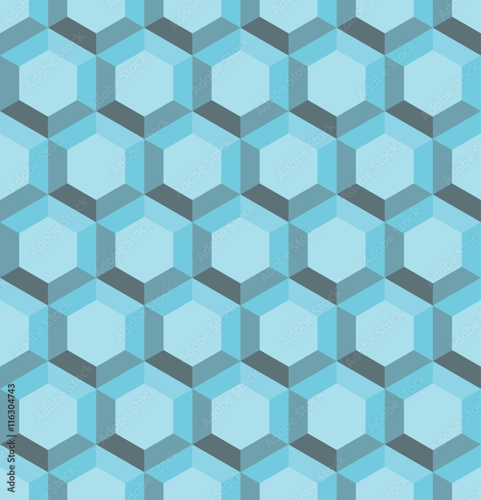 Seamless texture with hexagon Stock Vector | Adobe Stock