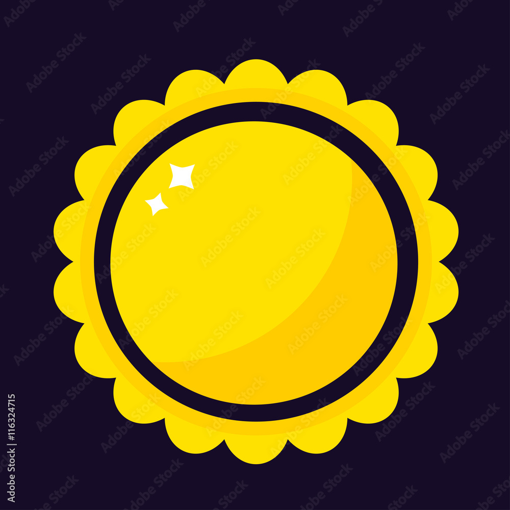 Vector sun icon isolated on background. Sun Vector isolated summer icon ... Vector sun icon isolated on background. Sun Vector isolated summer icon ...