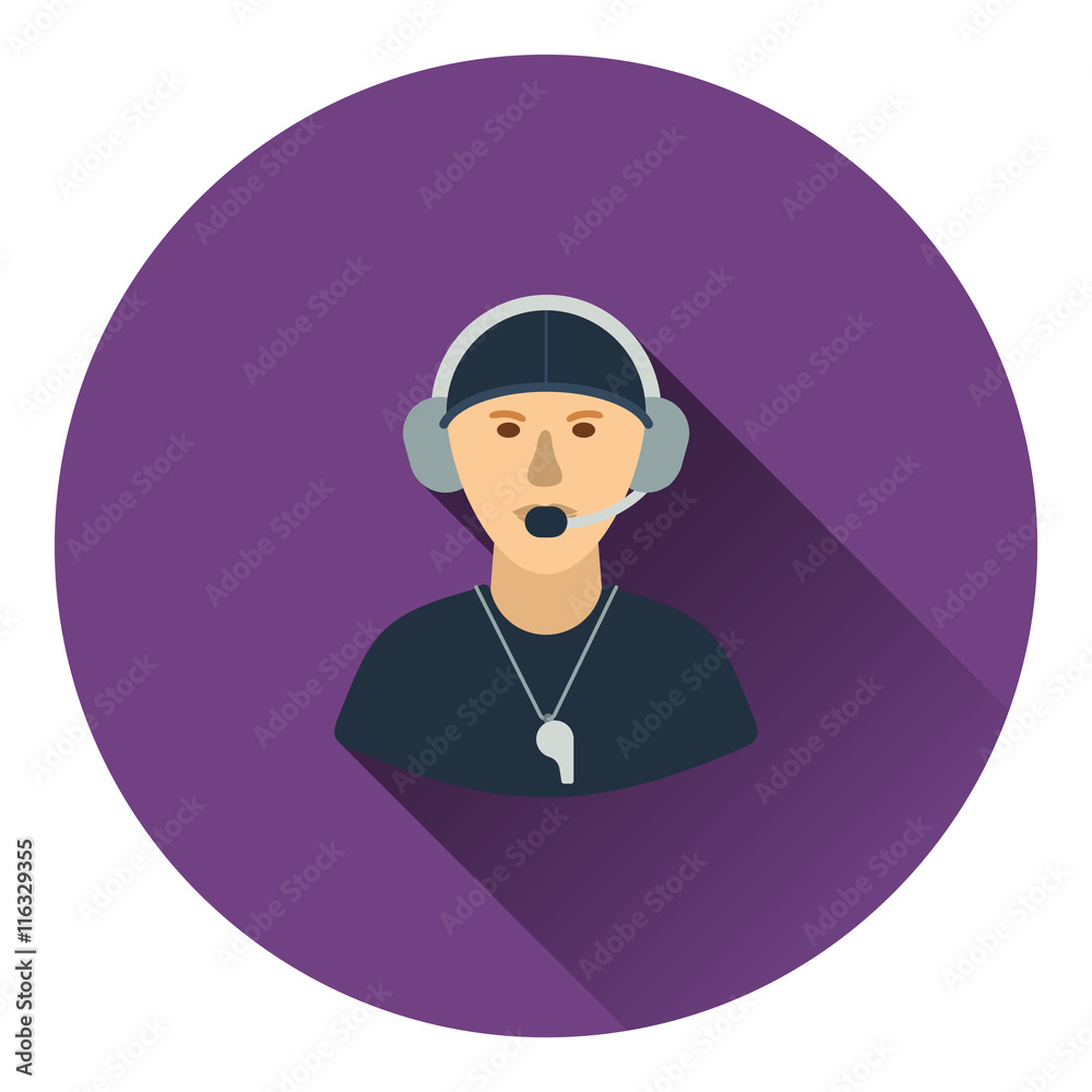 American football coach icon Stock Vector | Adobe Stock