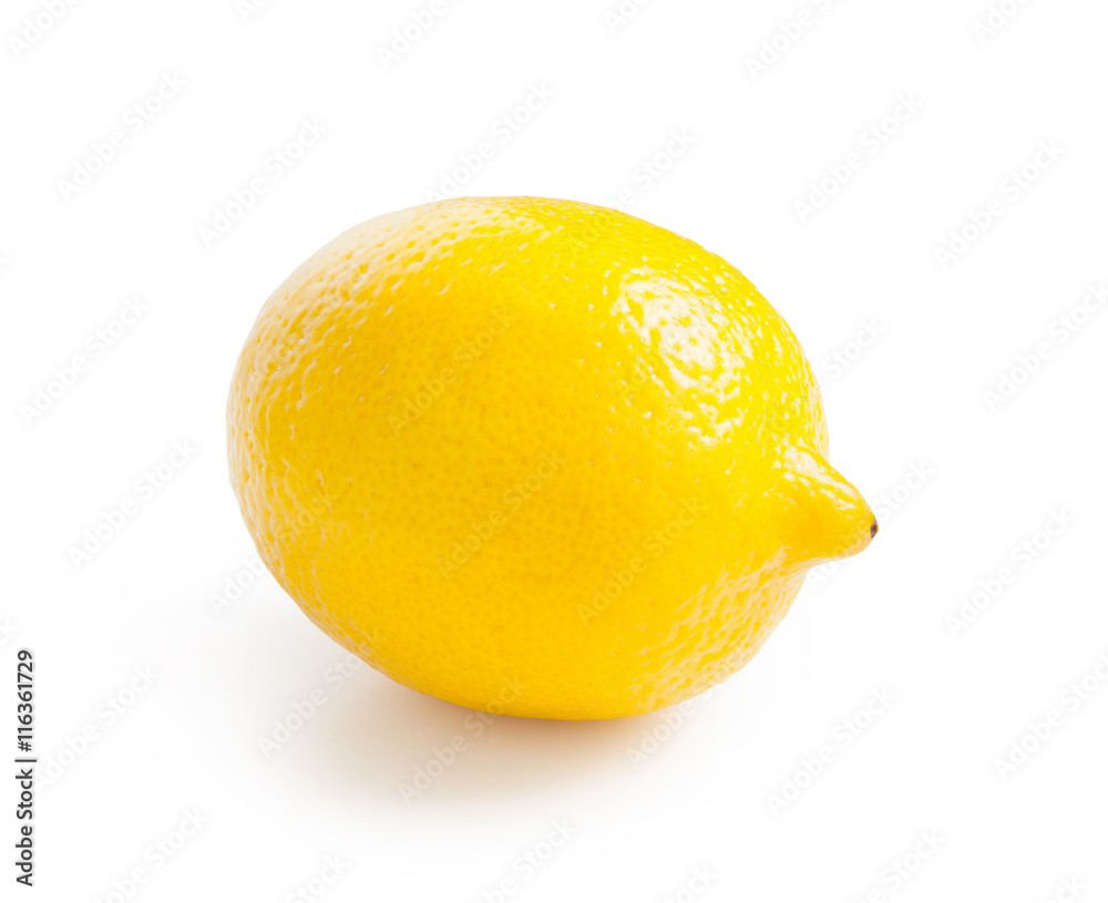 Lemon isolated on white background Stock Photo | Adobe Stock