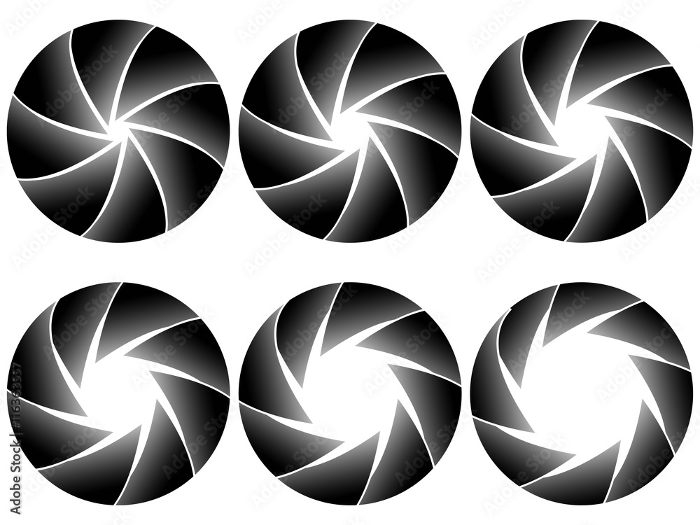 blenden reihe Stock-Illustration | Adobe Stock