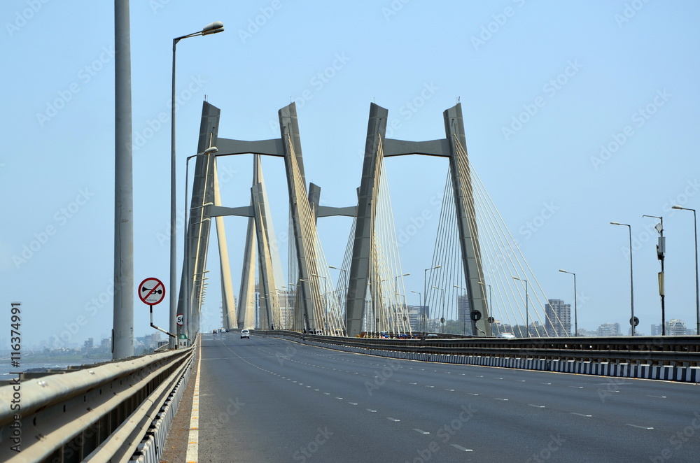 The Bandra-Worli Sea Link, officially called Rajiv Gandhi Sea Link, is ...