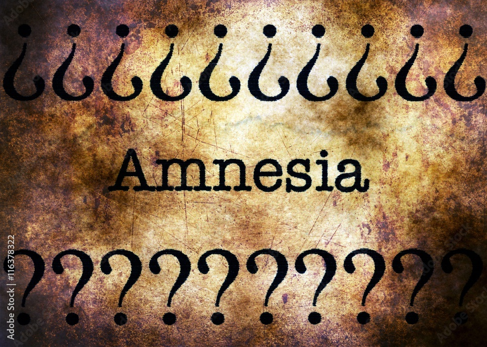 Amnesia disorder grunge concept Stock Photo | Adobe Stock