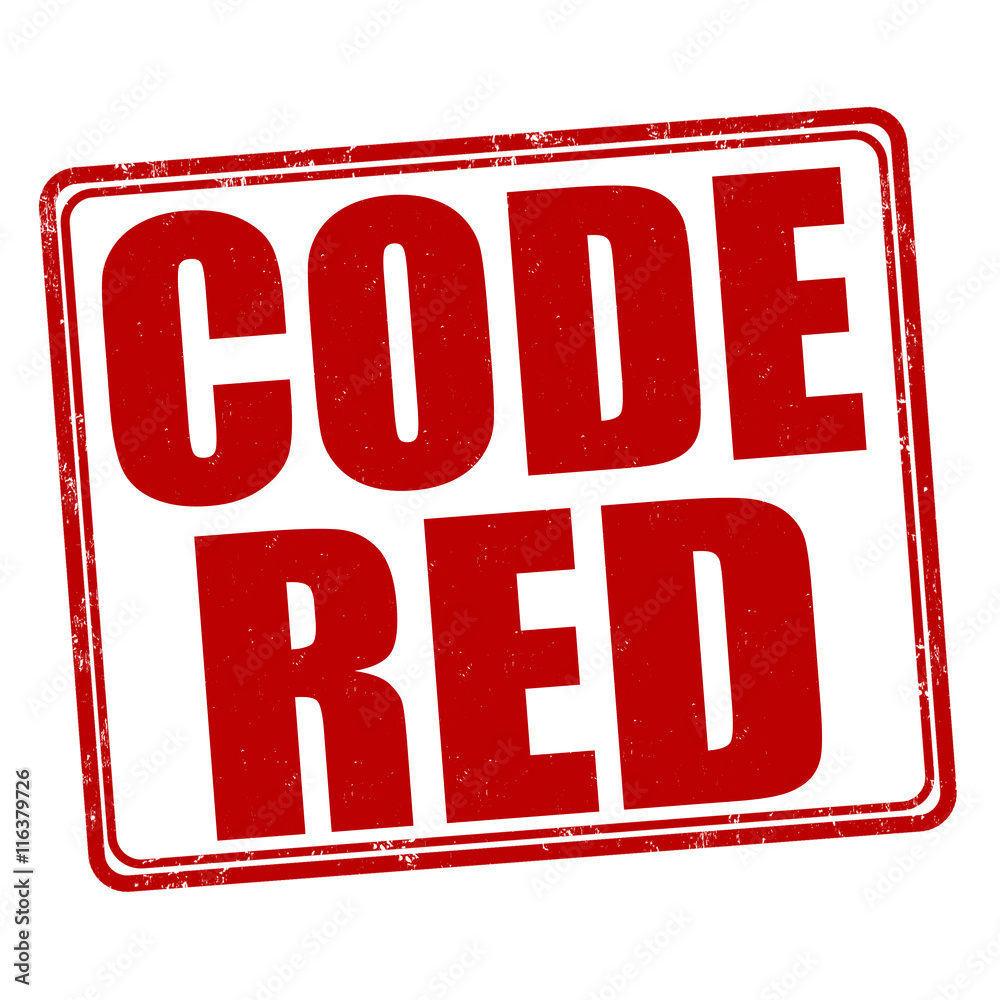 Code red sign or stamp Stock-Vektorgrafik | Adobe Stock
