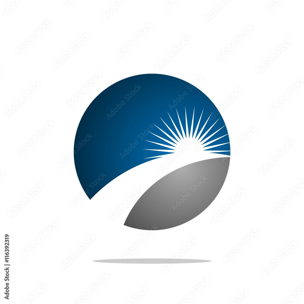 Sunrise and Pathway Stock Vector | Adobe Stock