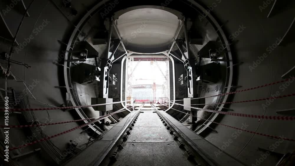 Construction site. Process of building a nuclear power plant. Reactor ...