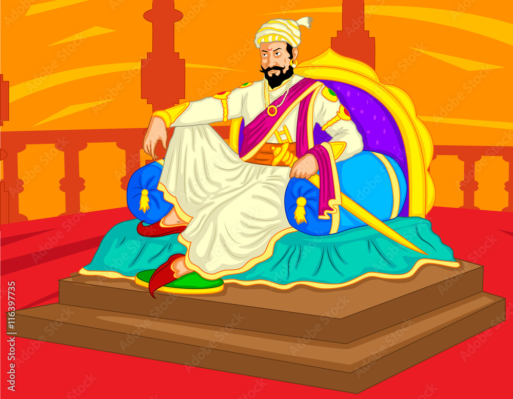 illustration depicting the culture of Maharashtra, India Stock Vector ...