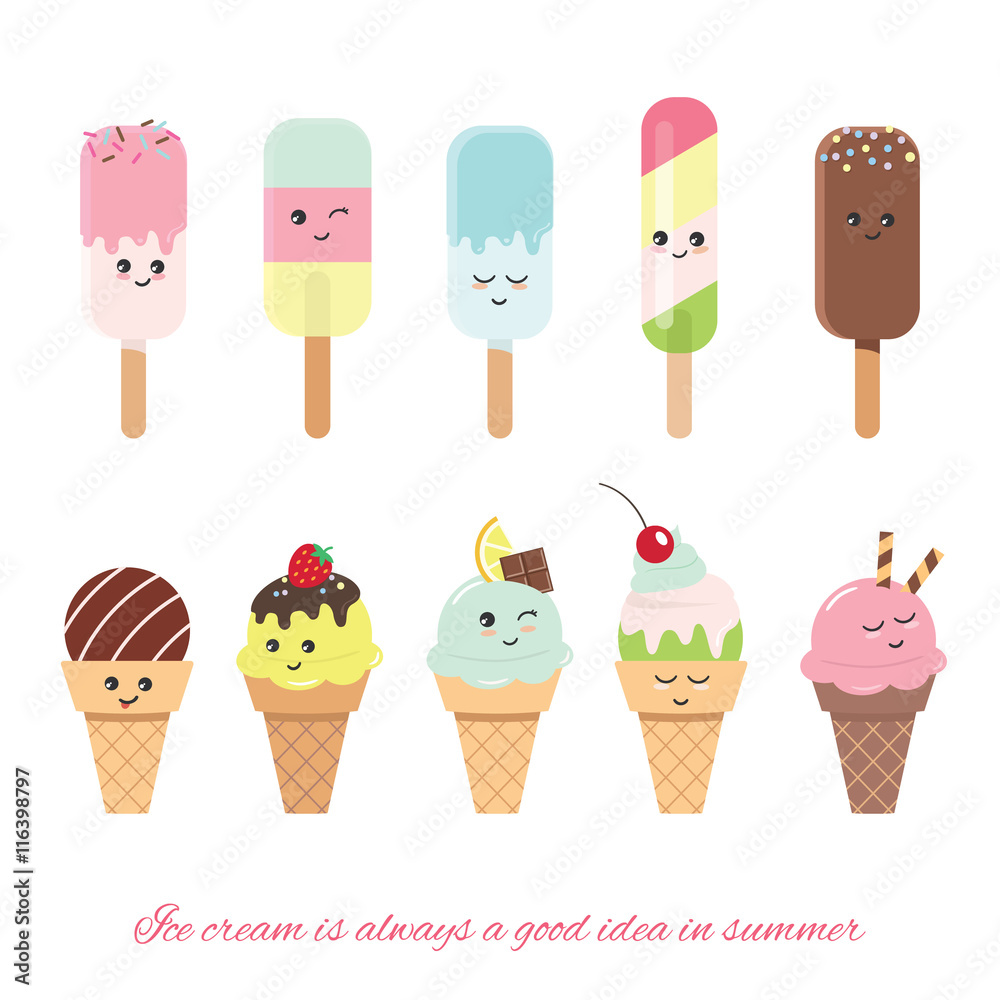 Cute Animated Ice Cream
